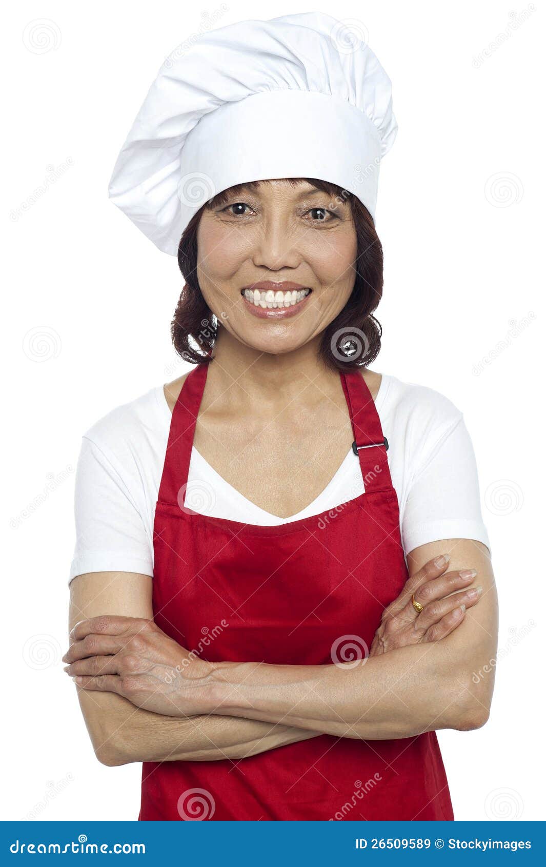 Confident Smiling Chef Posing Stock Image - Image of industrial ...