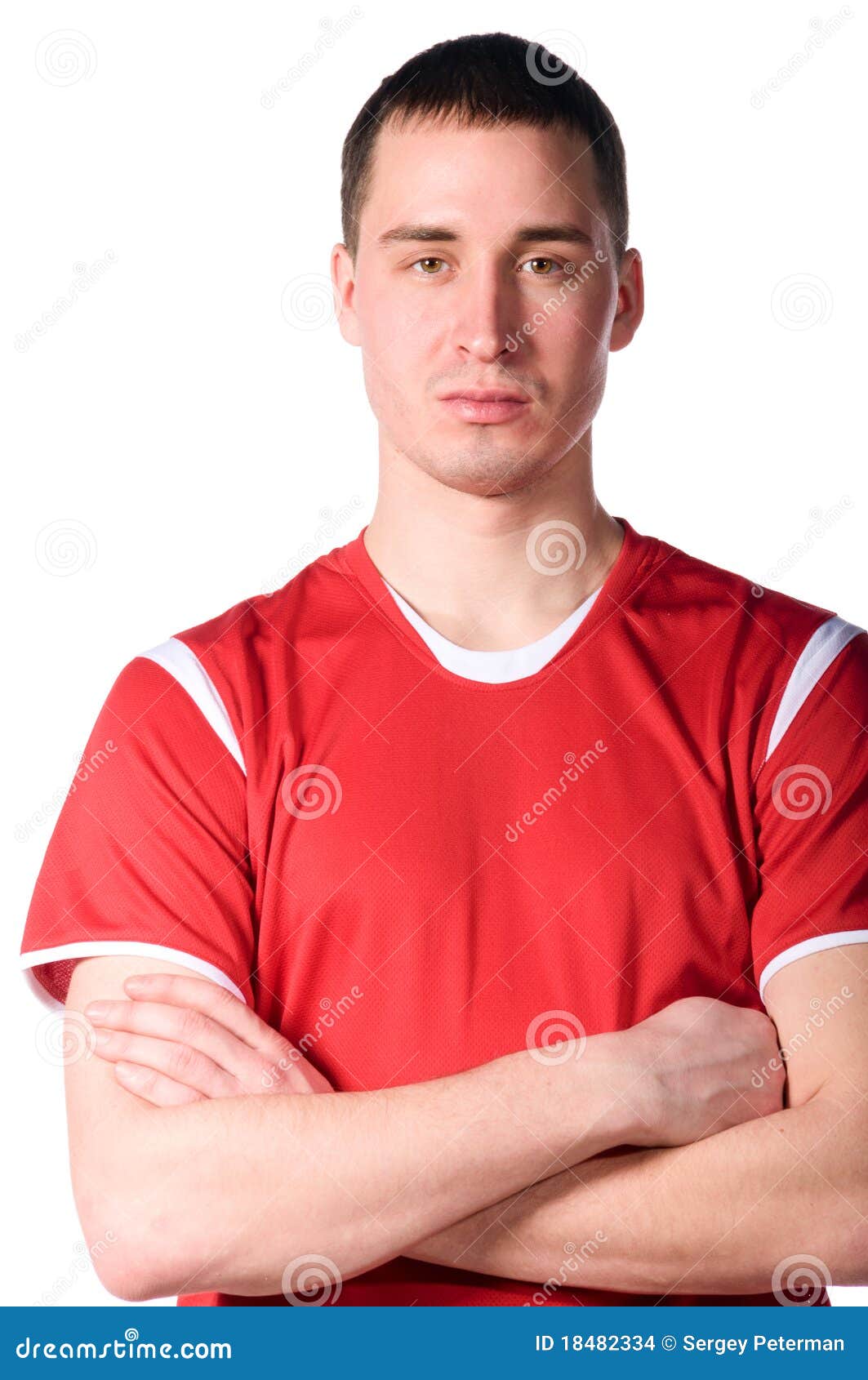 Confident soccer player stock photo. Image of black, face - 18482334