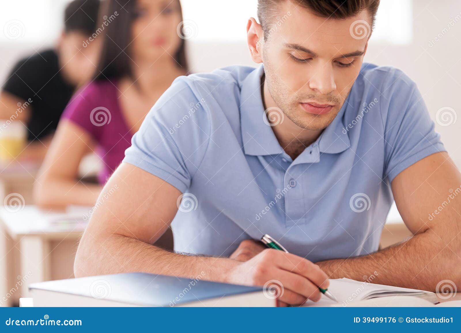 Confident student. stock photo. Image of foreground, group - 39499176