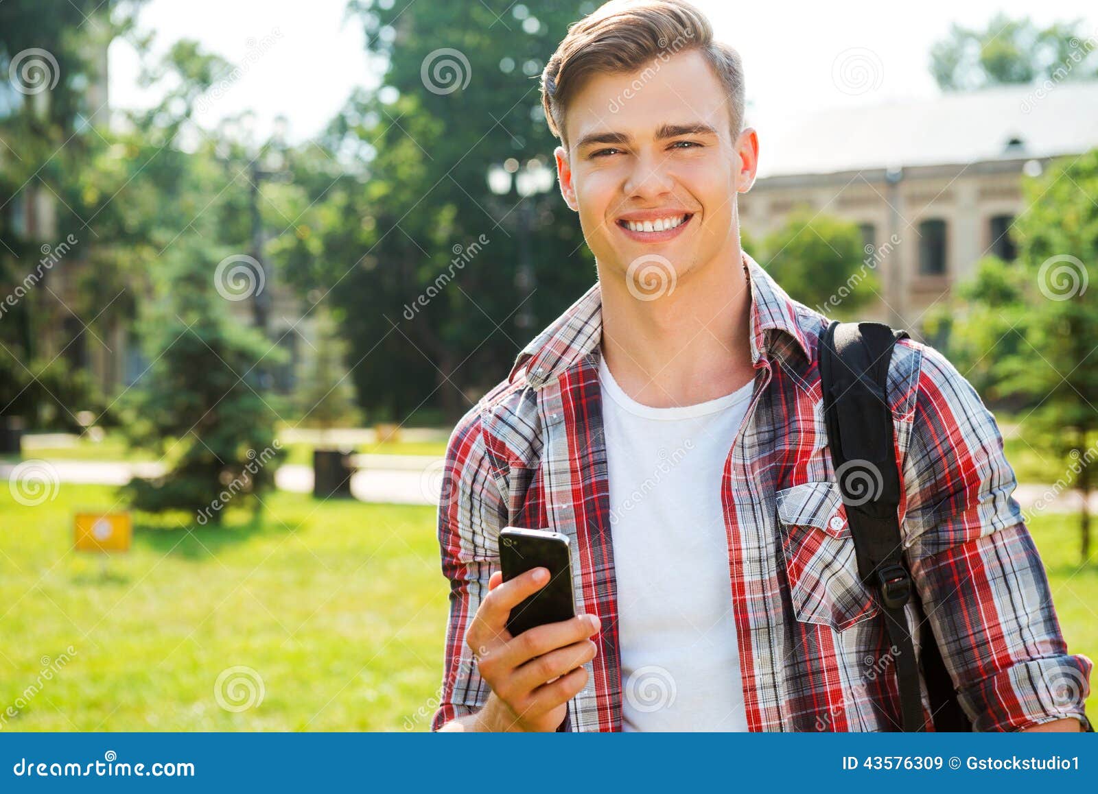 Confident and Successful Student. Stock Image - Image of handsome ...