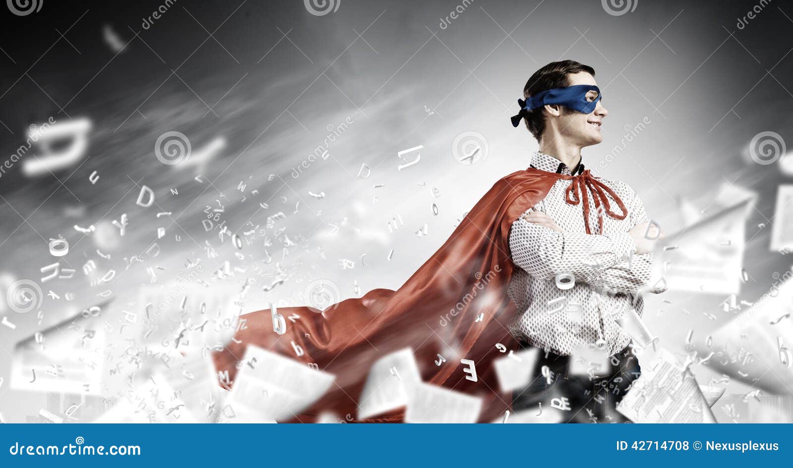 Confident superhero stock photo. Image of power, confidence - 42714708