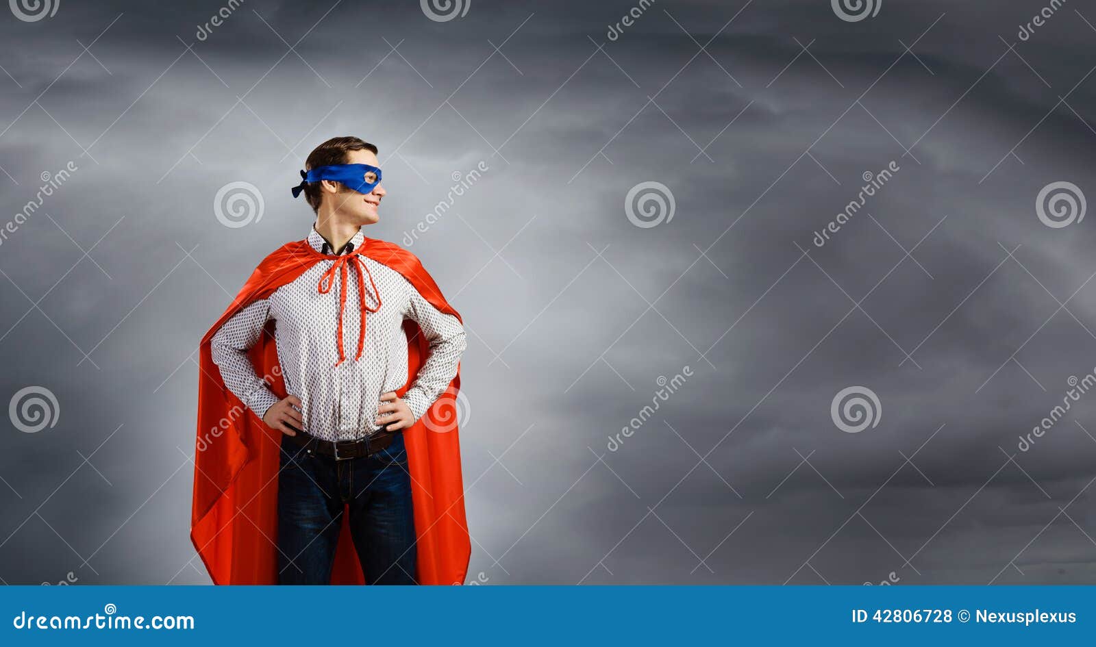 Confident superhero stock photo. Image of brave, leadership - 42806728