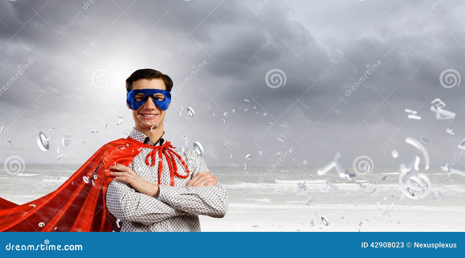 Confident superhero stock image. Image of caucasian, determination ...