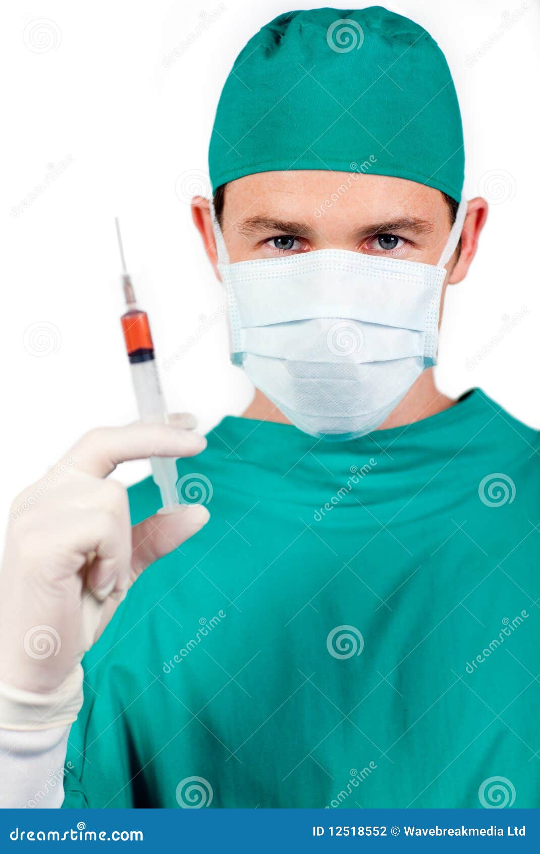 Confident Surgeon Holding a Syringe Stock Photo - Image of healthcare ...