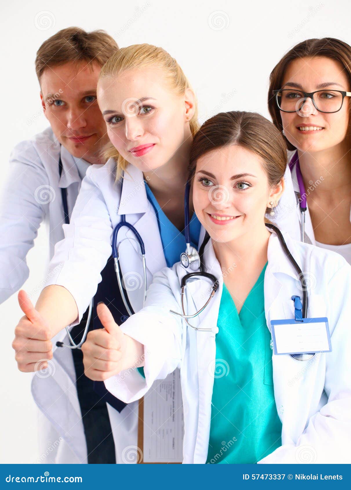 Confident Team of Young Doctors Willing To Work Stock Image - Image of ...