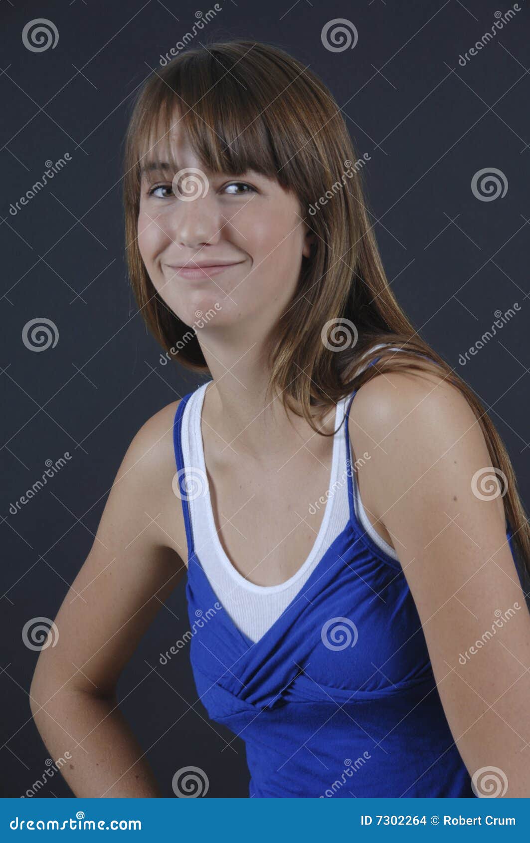 Confident teenage girl stock photo. Image of female, feminine - 7302264