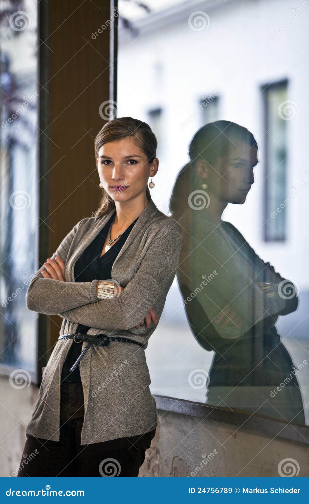 Confident woman stock image. Image of right, equal, casual - 24756789