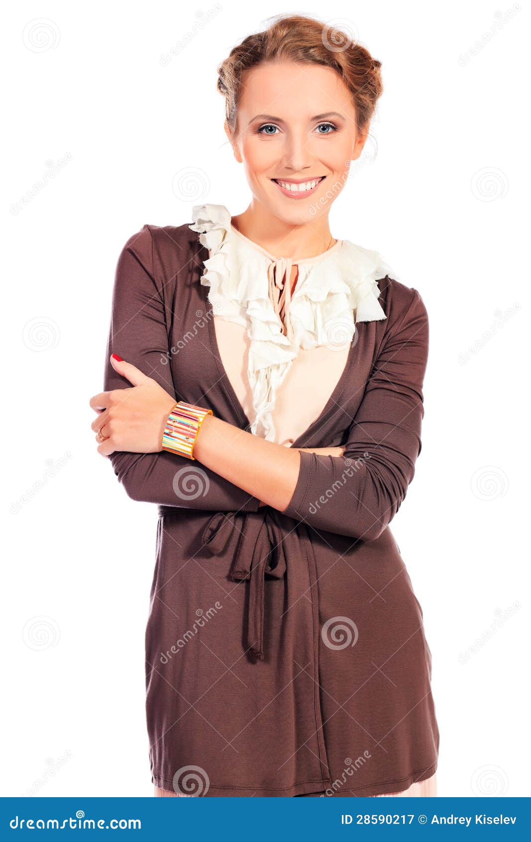 Confident woman stock image. Image of modern, dress, lady - 28590217