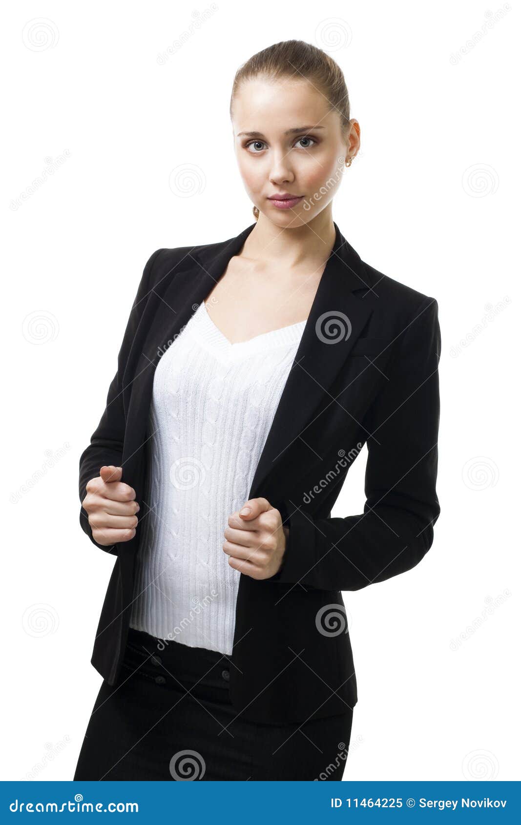 Confident Woman in Formal Clothes Stock Image - Image of isolated ...