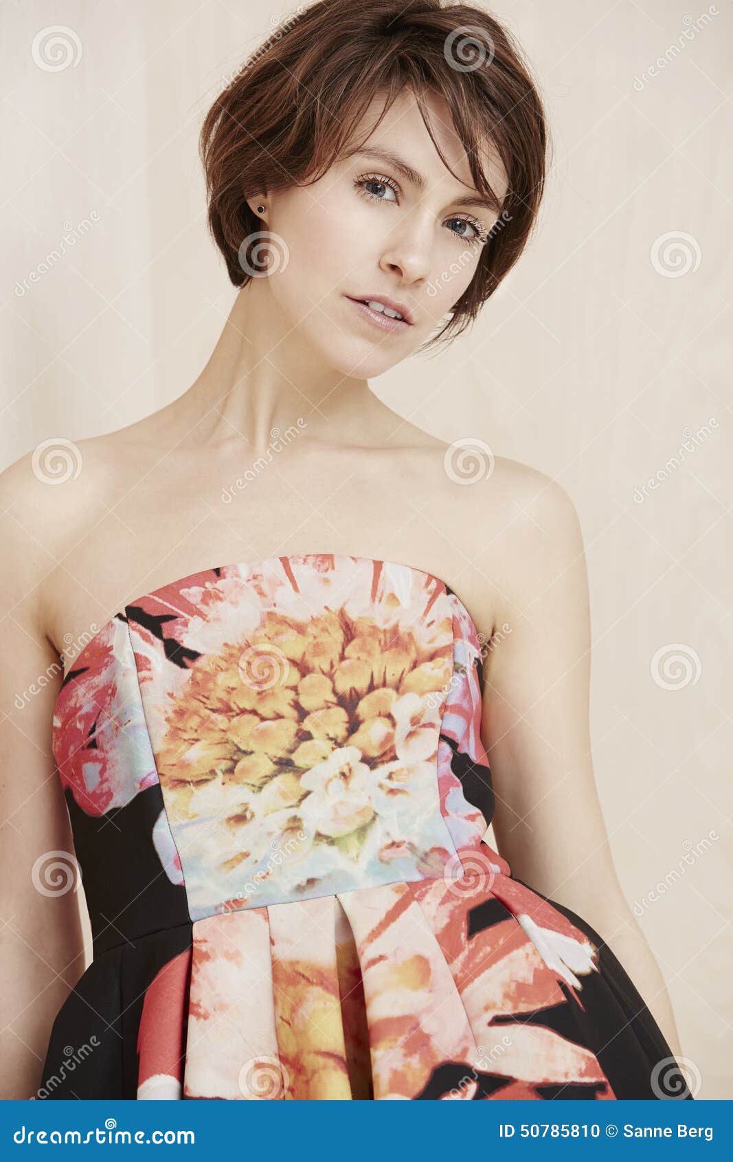 Confident Woman Posing, Studio Stock Photo - Image of beauty, model ...