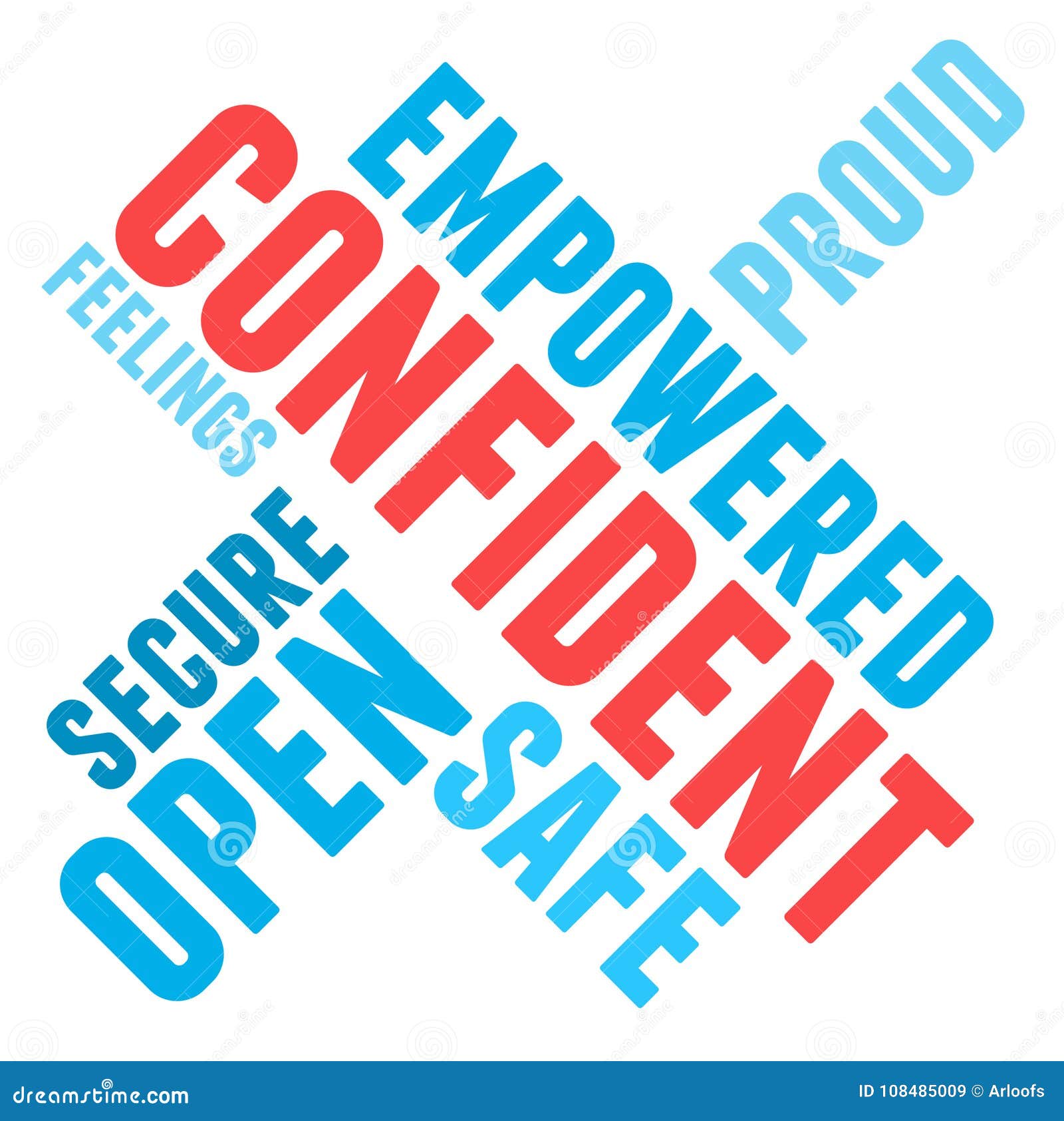 Confident Word Cloud Vector Illustration | CartoonDealer.com #108485076
