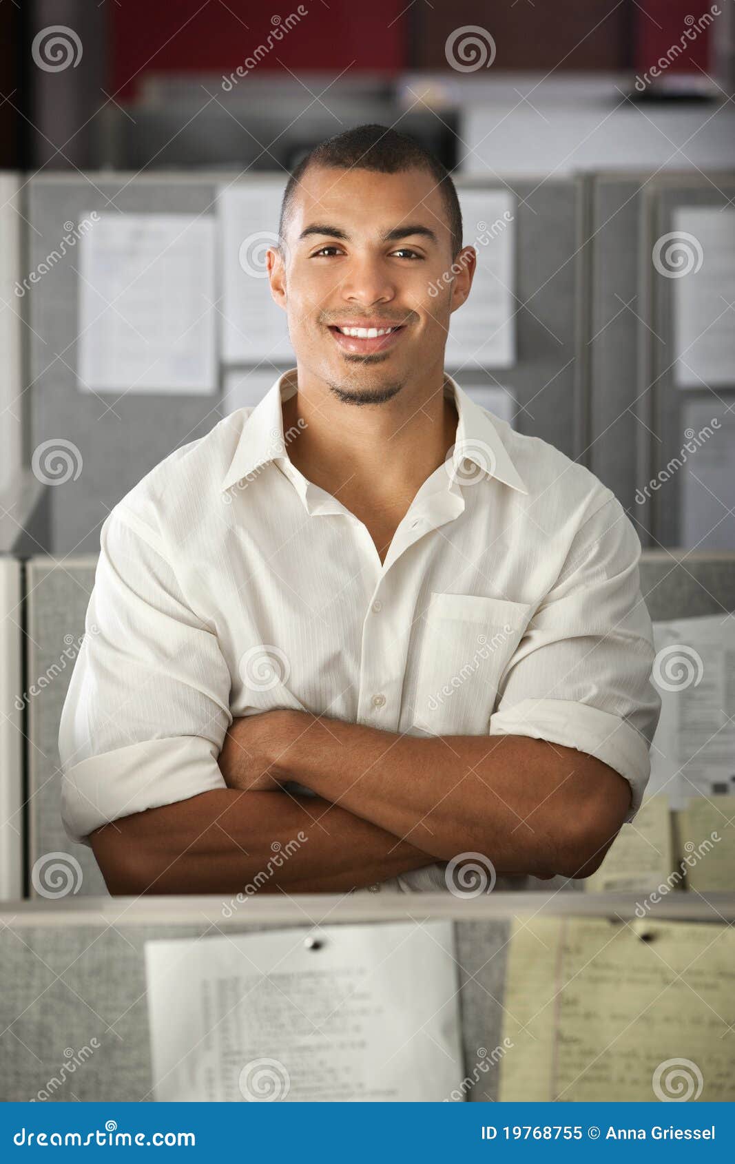 Confident Worker stock image. Image of interracial, employee - 19768755