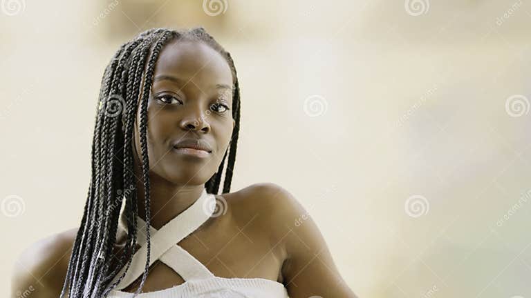 Confident Young Black Woman Looking at Camera Stock Photo - Image of ... Confident Young Black Woman Looking at Camera Stock Photo - Image of ...
