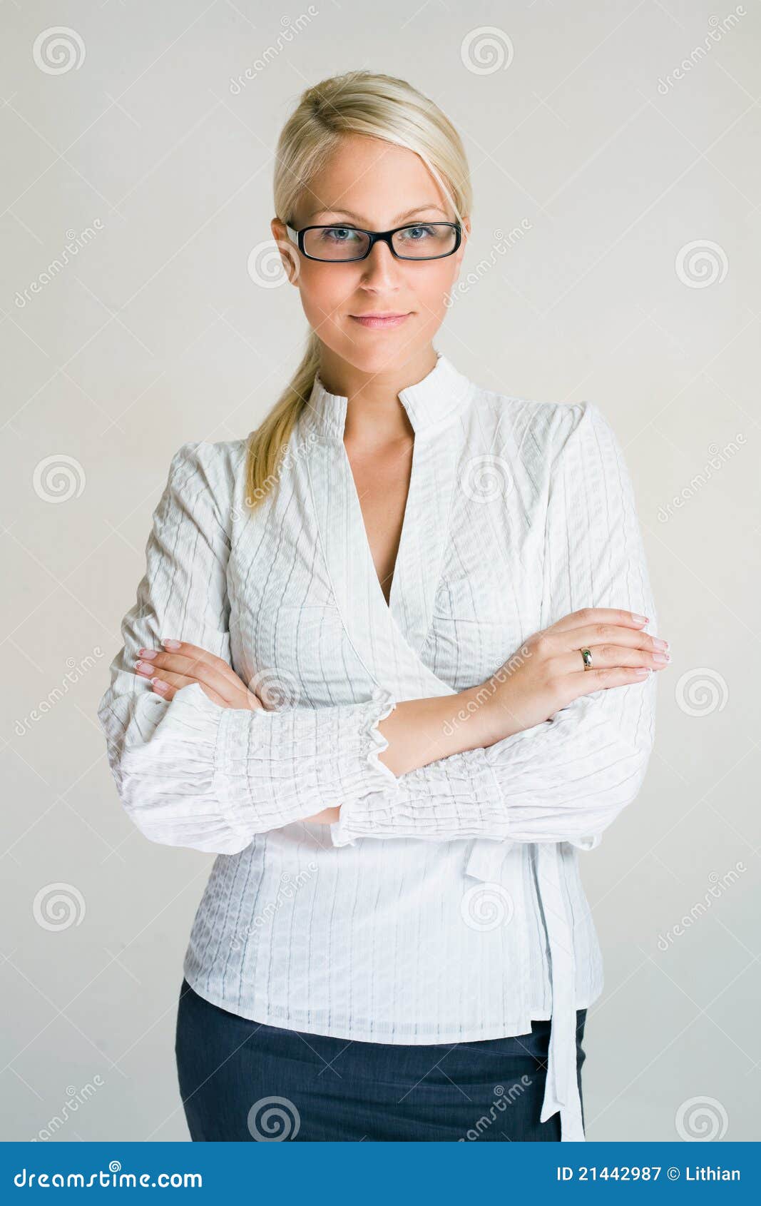 Confident Young Business Woman. Stock Image - Image of business, happy ...
