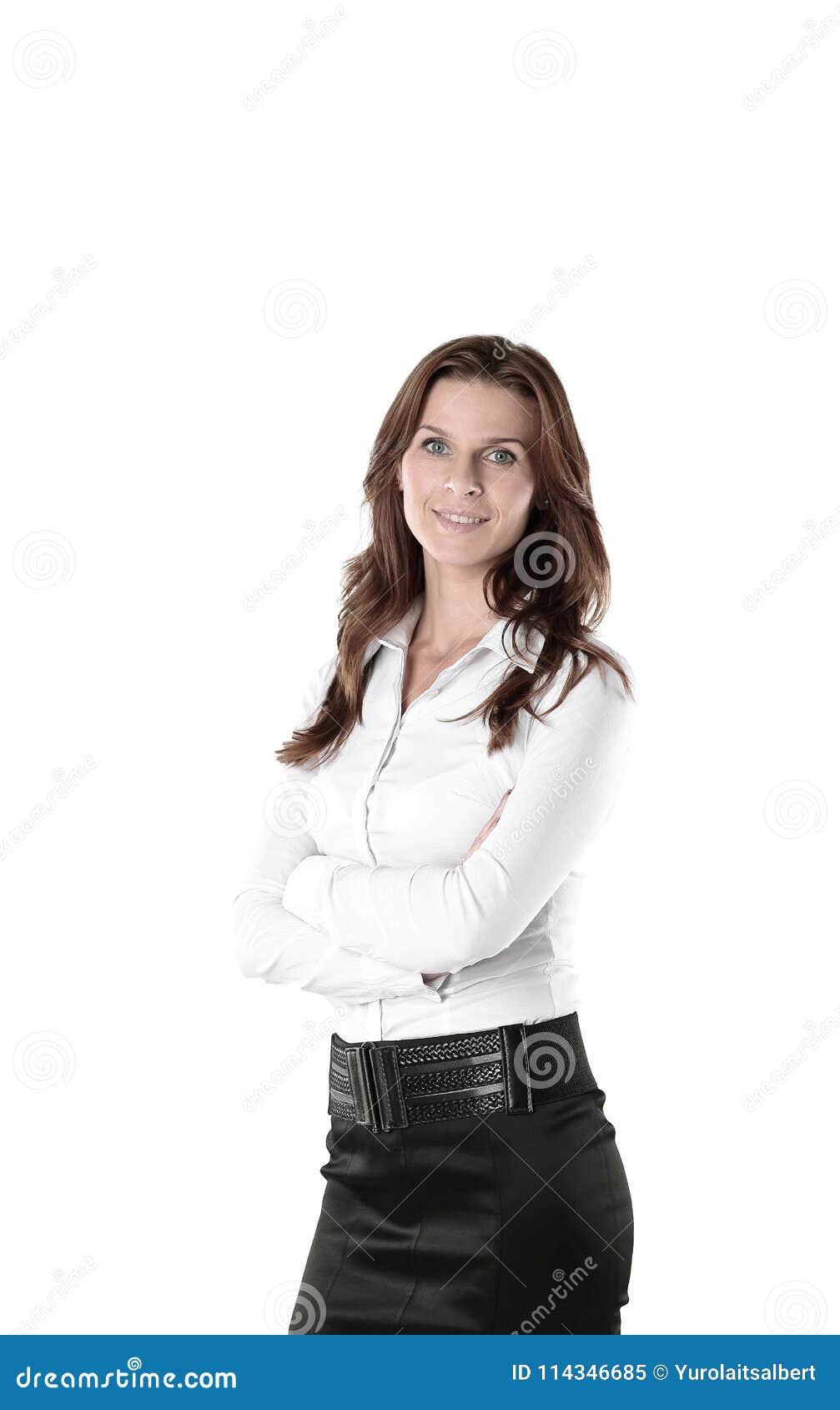 Confident Young Business Woman Isolated on White Background Stock Image ... Confident Young Business Woman Isolated on White Background Stock Image ...