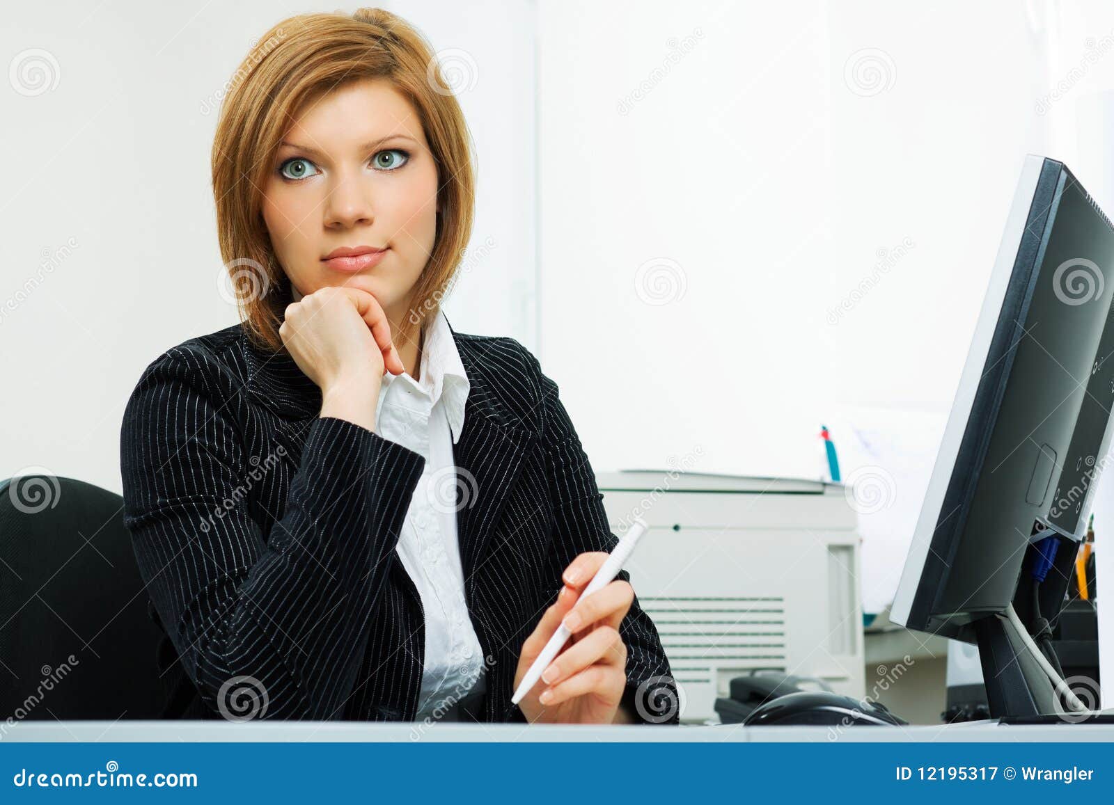 Confident Young Businesswoman. Stock Image - Image of female, friendly ...