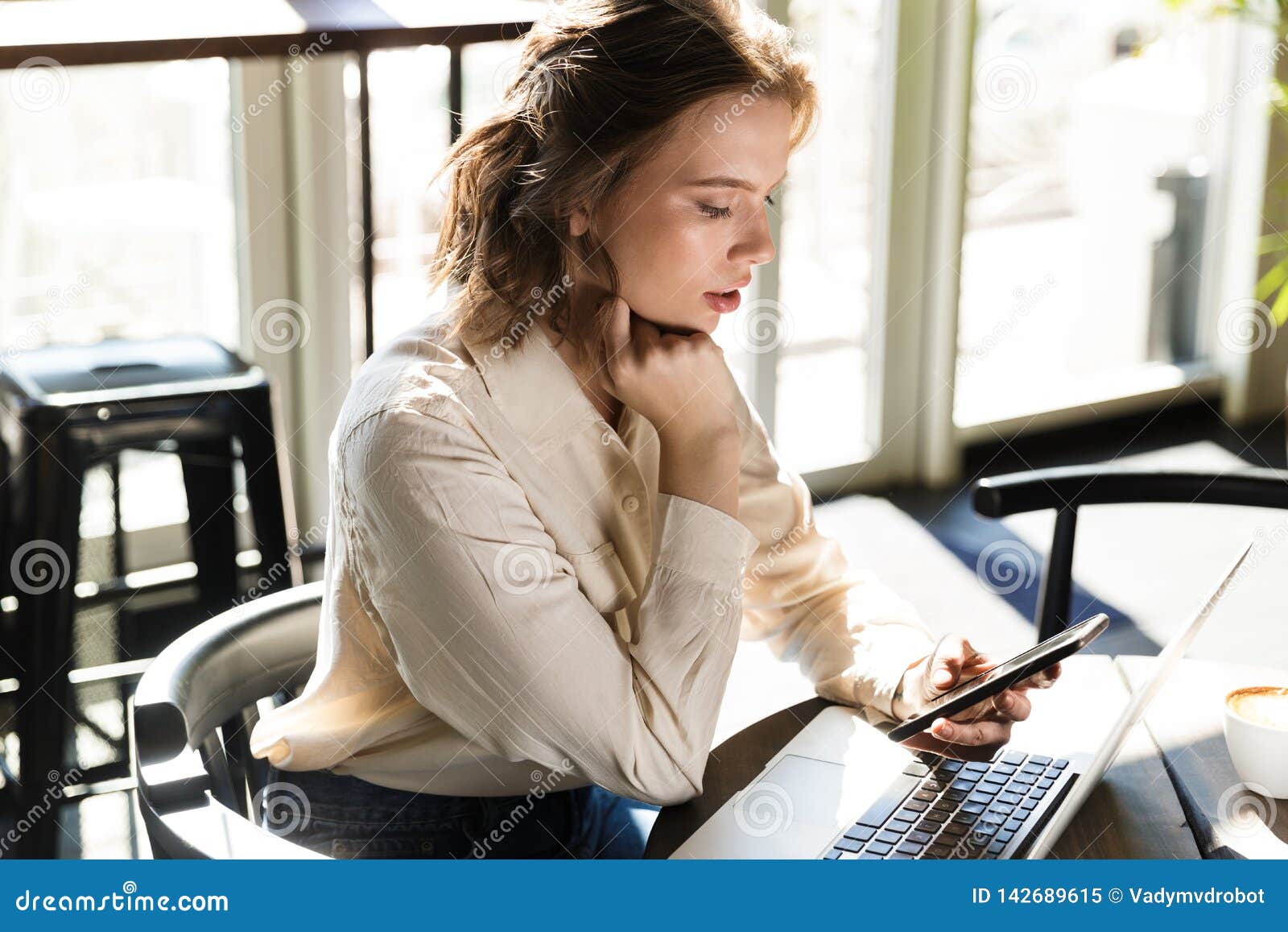 Confident Young Businesswoman Using Mobile Phone Stock Image - Image of ... Confident Young Businesswoman Using Mobile Phone Stock Image - Image of ...