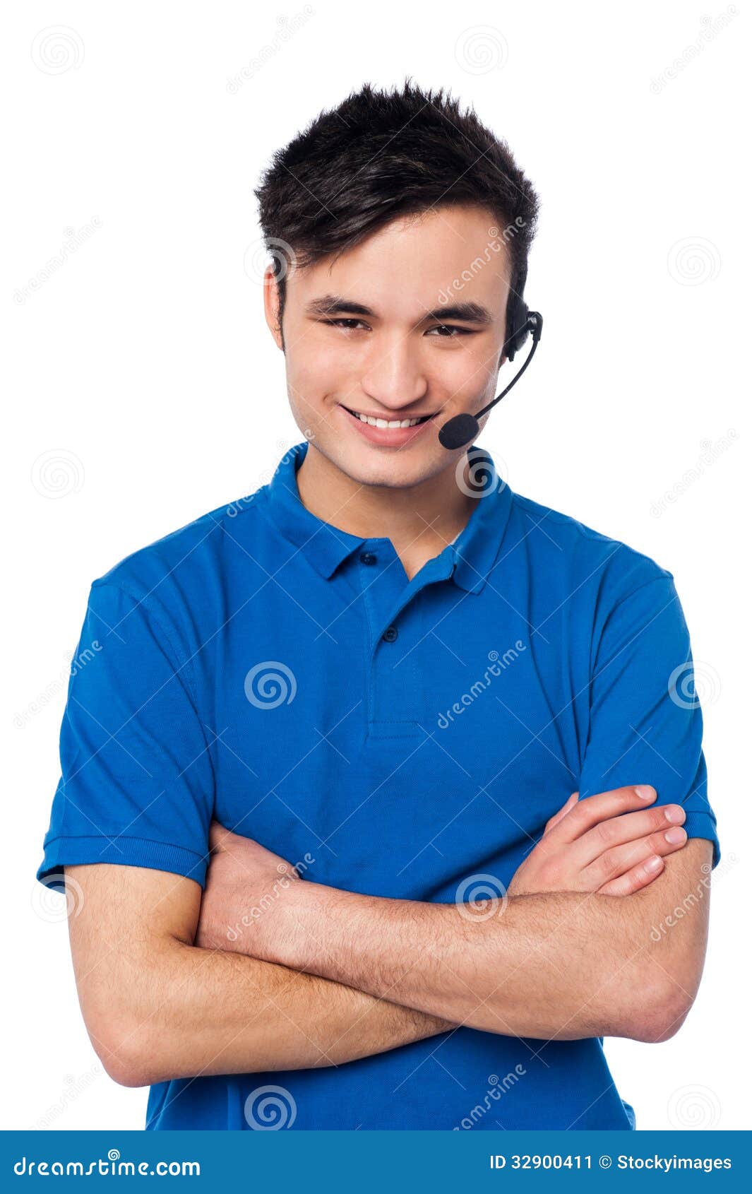 Confident Young Customer Support Executive Stock Image - Image of ...