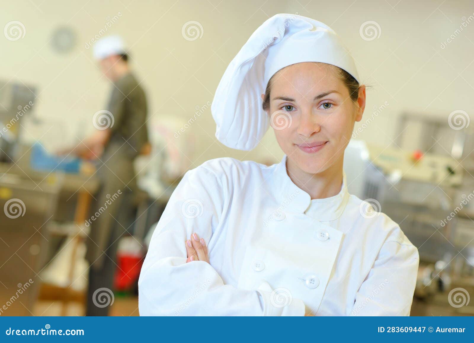 Confident Young Female Chef Stock Image - Image of confidence, female ...