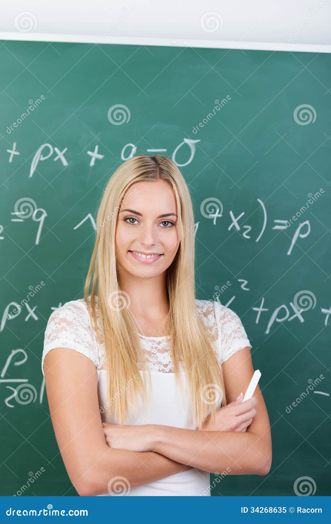 Confident Young Female Student Stock Image - Image of complexity ...
