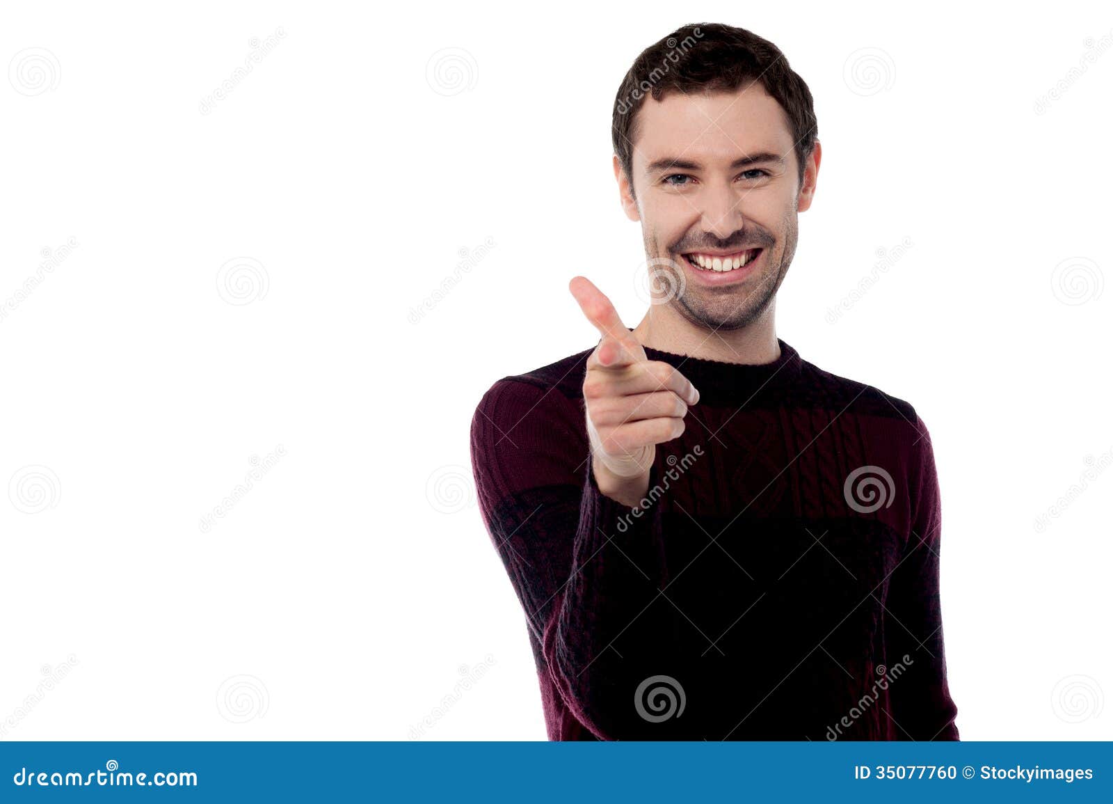 Confident Young Guy, Studio Shot Stock Photo - Image of looking, camera ...