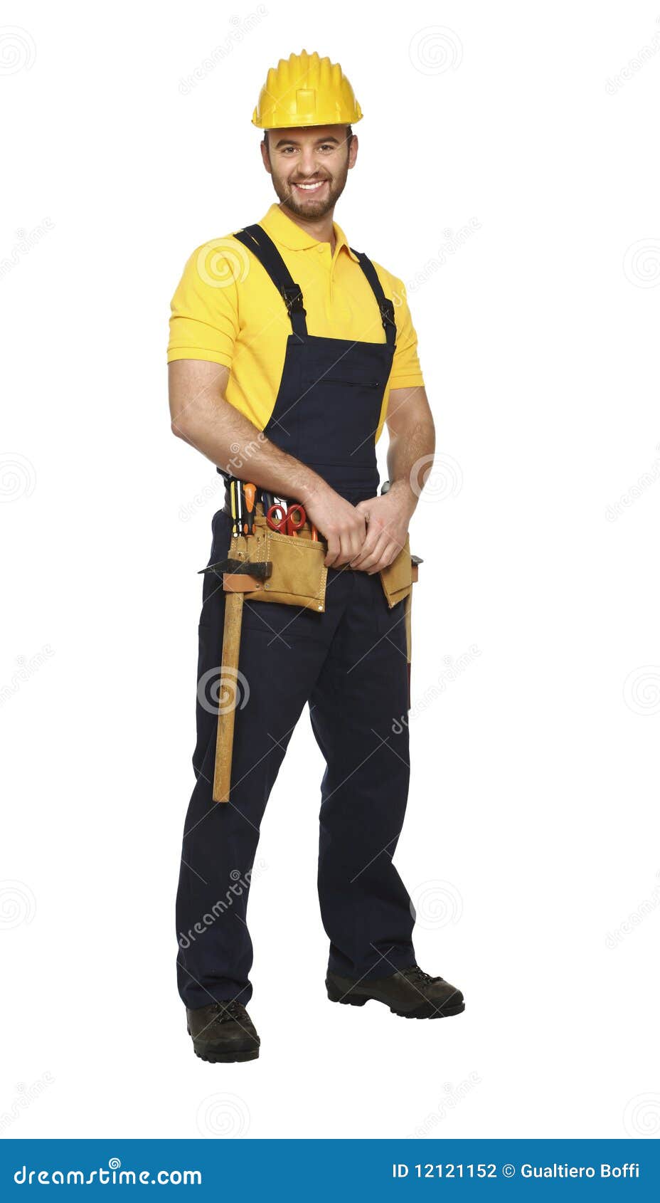 Confident Young Man Ready for Work Stock Photo - Image of electrical ...