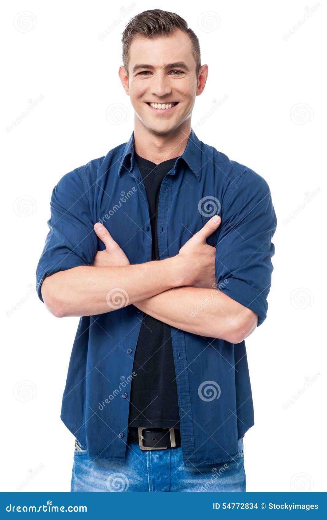 Confident young man stock photo. Image of handsome, length - 54772834