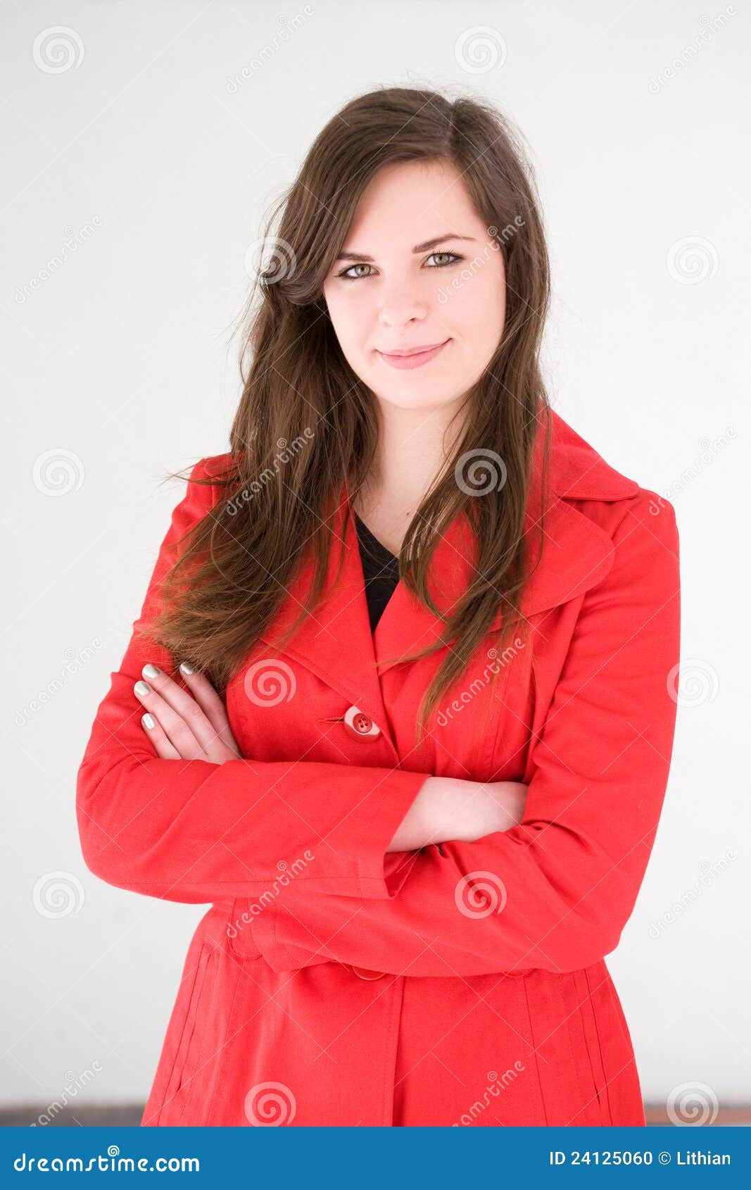 Confident Young Student Woman. Stock Photo - Image of smiling, standing ...