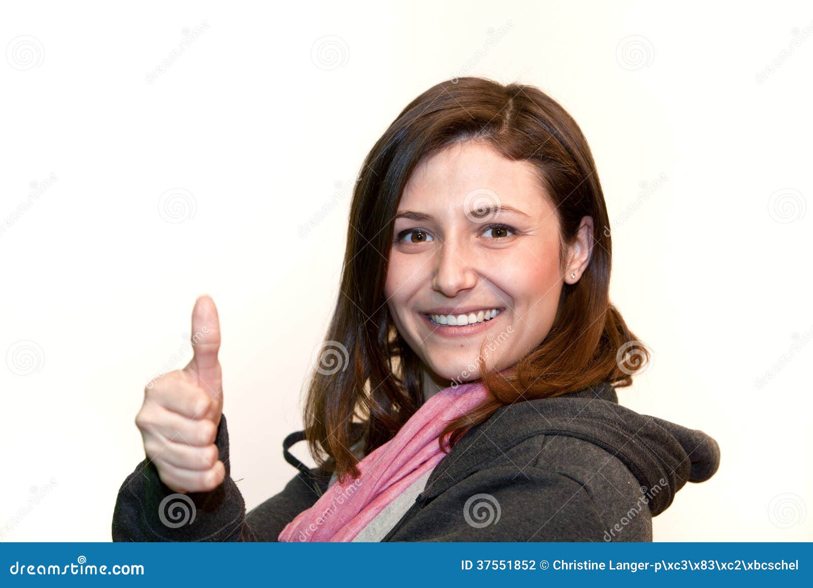 Confident Young Woman Giving a Thumbs Up Stock Photo - Image of ... Confident Young Woman Giving a Thumbs Up Stock Photo - Image of ...
