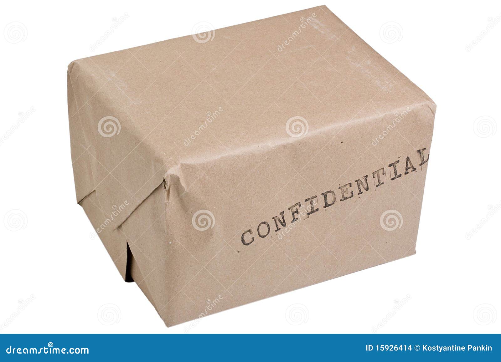 Confidential box stock photo. Image of package, confidential - 15926414