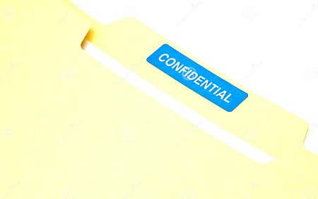 Confidential Business Document File Stock Photo - Image of background ...
