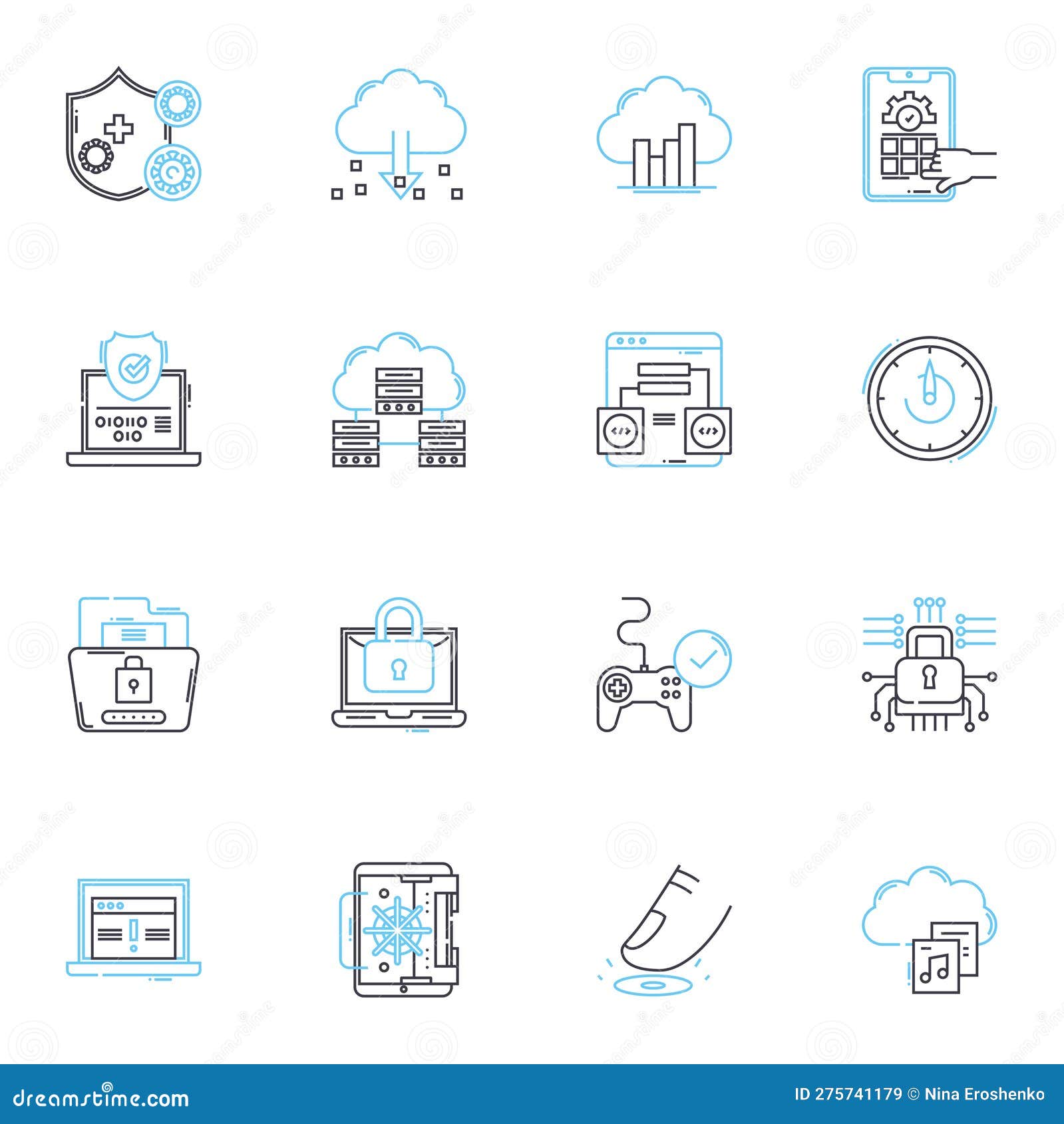 Confidential Data Linear Icons Set. Privacy, Encryption, Security ... Confidential Data Linear Icons Set. Privacy, Encryption, Security ...
