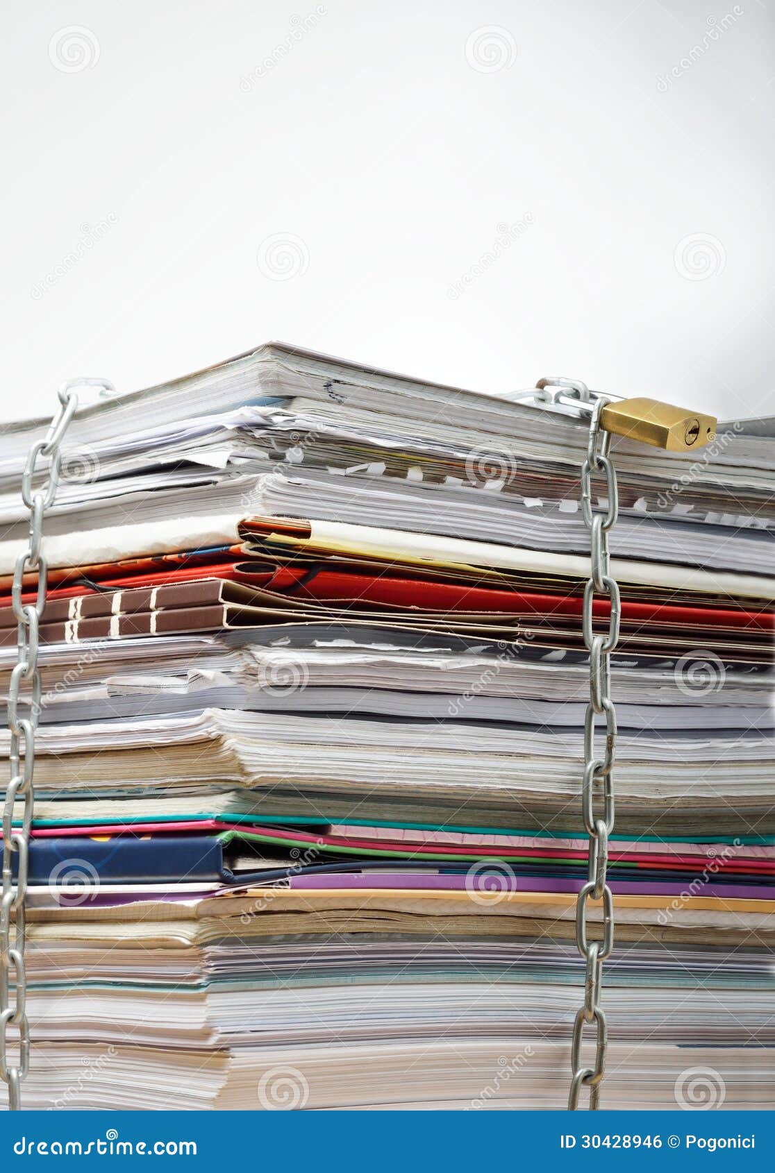 Confidential documents stock photo. Image of data, chain - 30428946