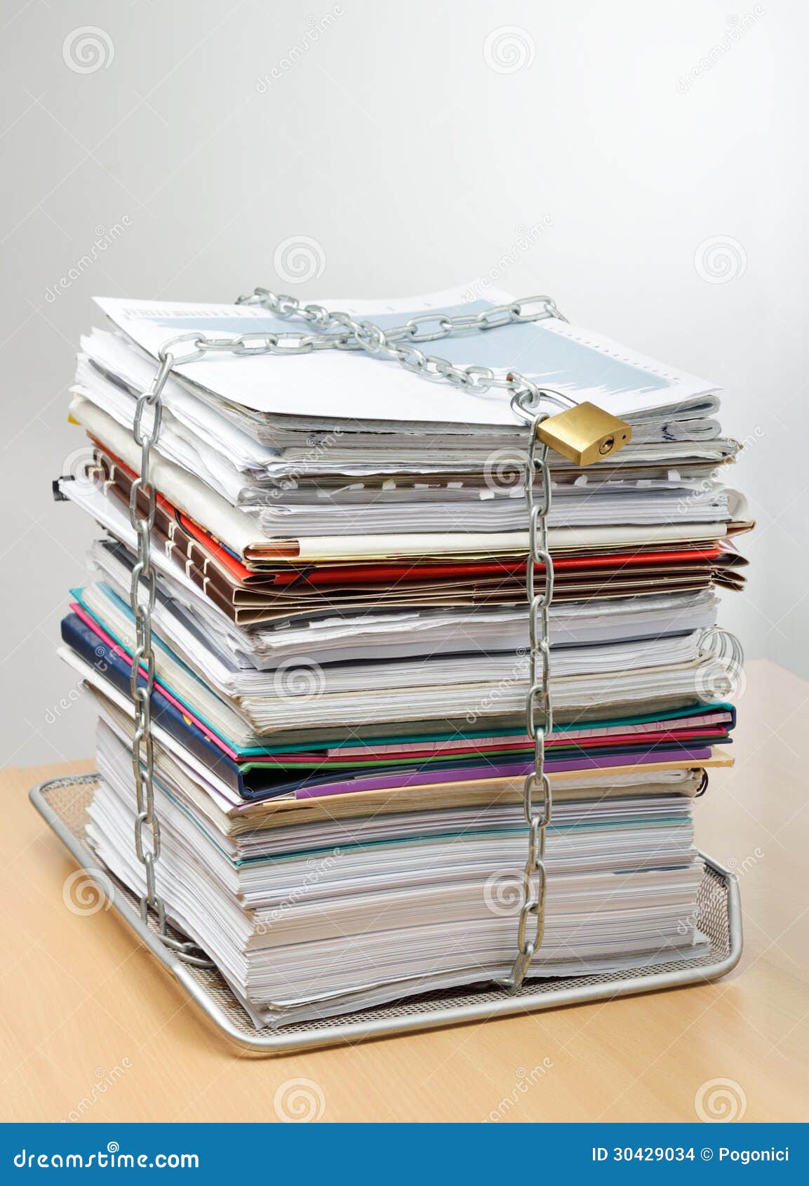 Confidential documents stock photo. Image of metal, protection - 30429034