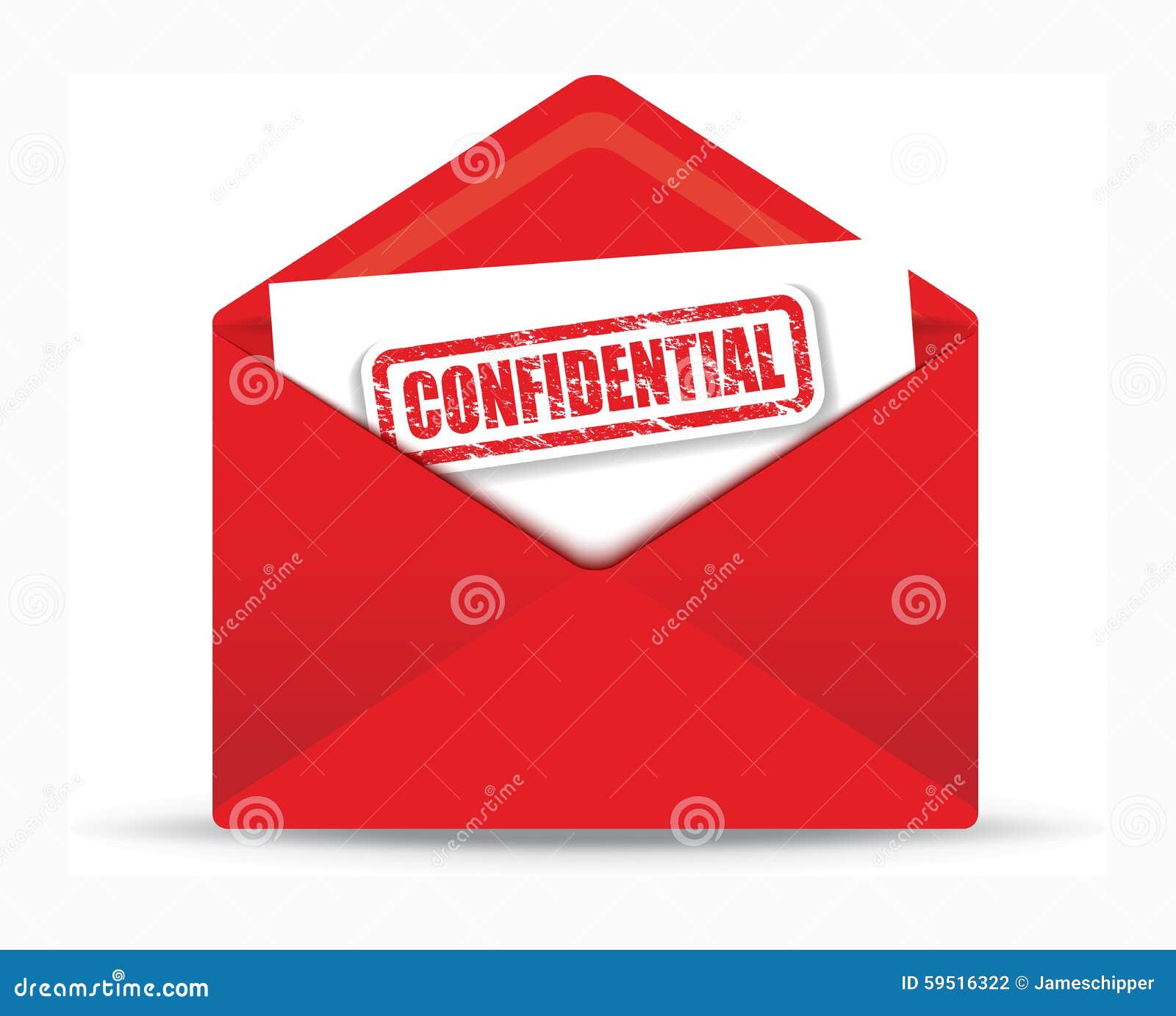 Confidential Envelope With The Word Secret Written On It, Placed On A ...