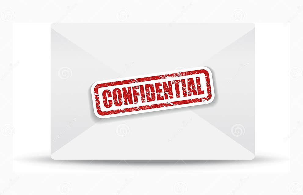Confidential envelope stock vector. Illustration of office - 59516451