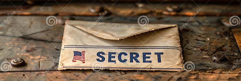 Confidential Envelope with the Word Secret Written on it, Placed on a ...