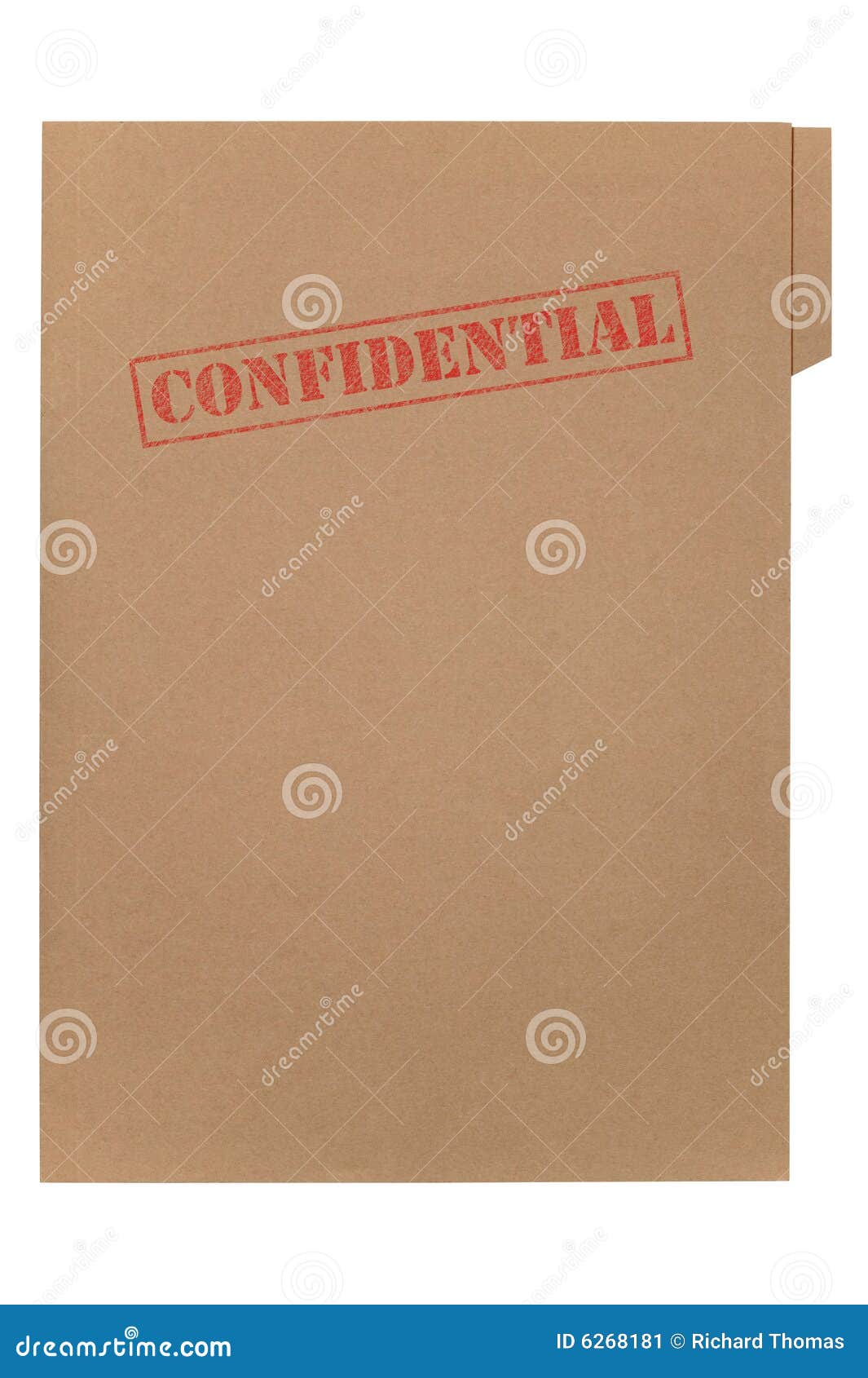Confidential file stock image. Image of buff, document - 6268181