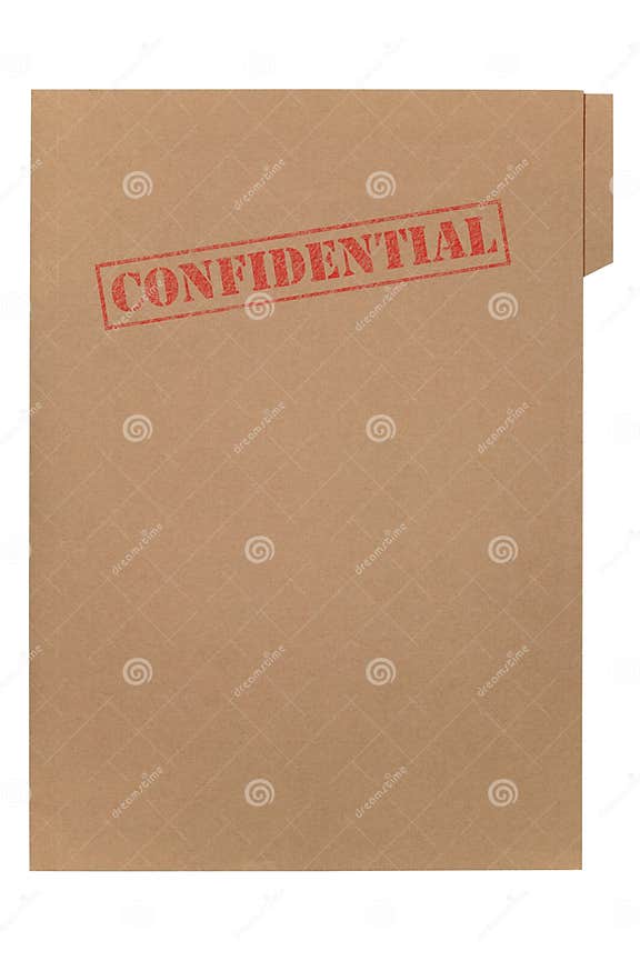Confidential file stock image. Image of buff, document - 6268181