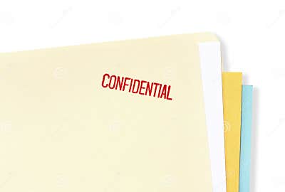 Confidential File Folder stock photo. Image of file, office - 4228462