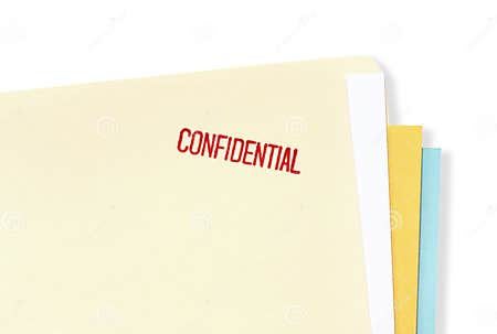 Confidential File Folder stock photo. Image of file, office - 4228462