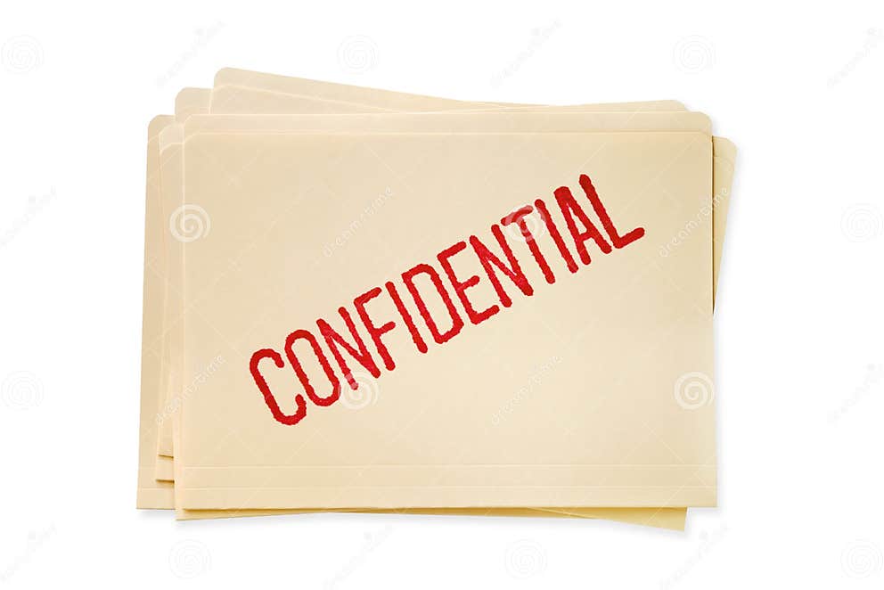 Confidential Files stock image. Image of file, privacy - 23436489