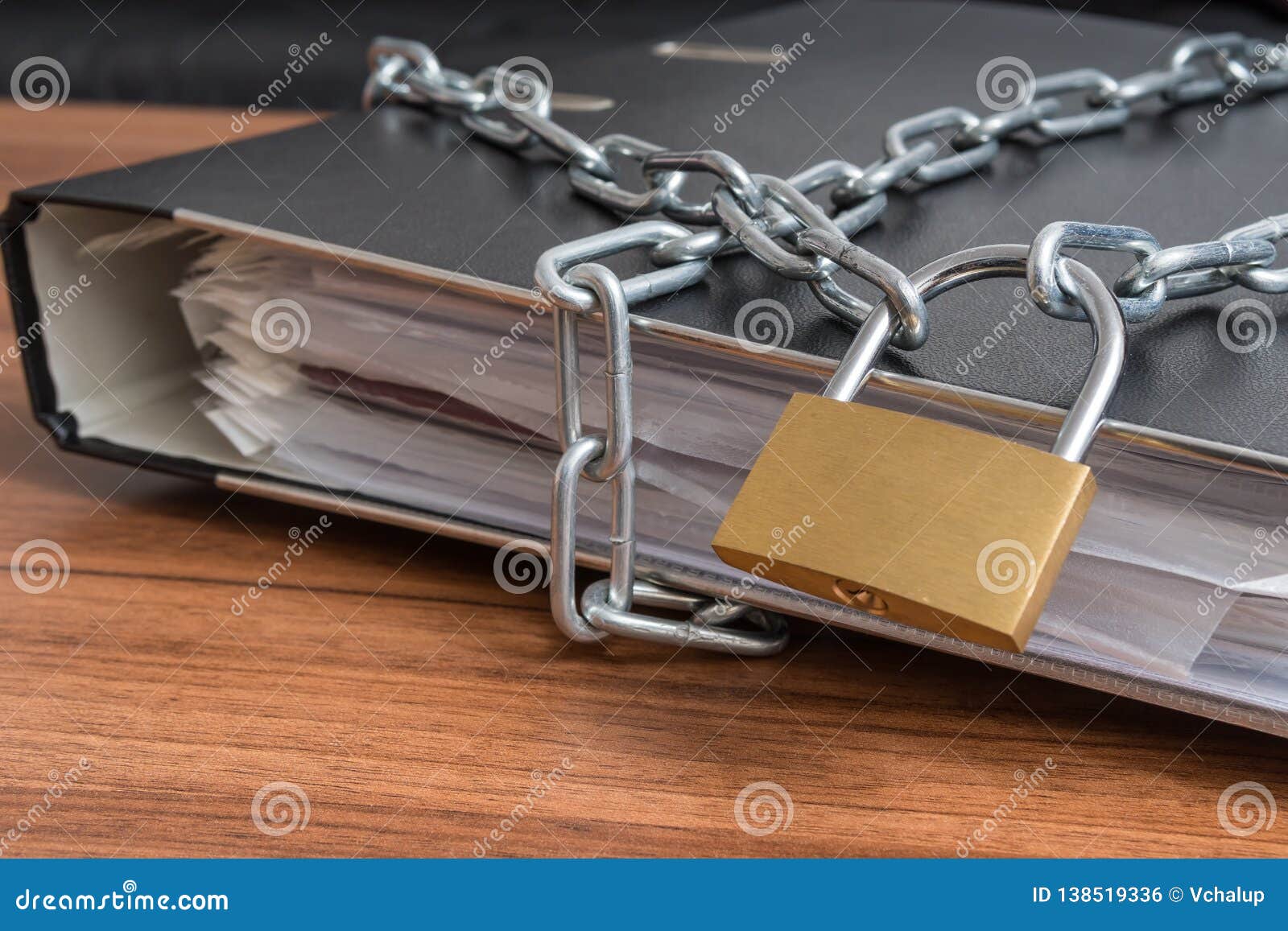 Confidential Files and Documents in Binder Locked. Privacy and Security ...