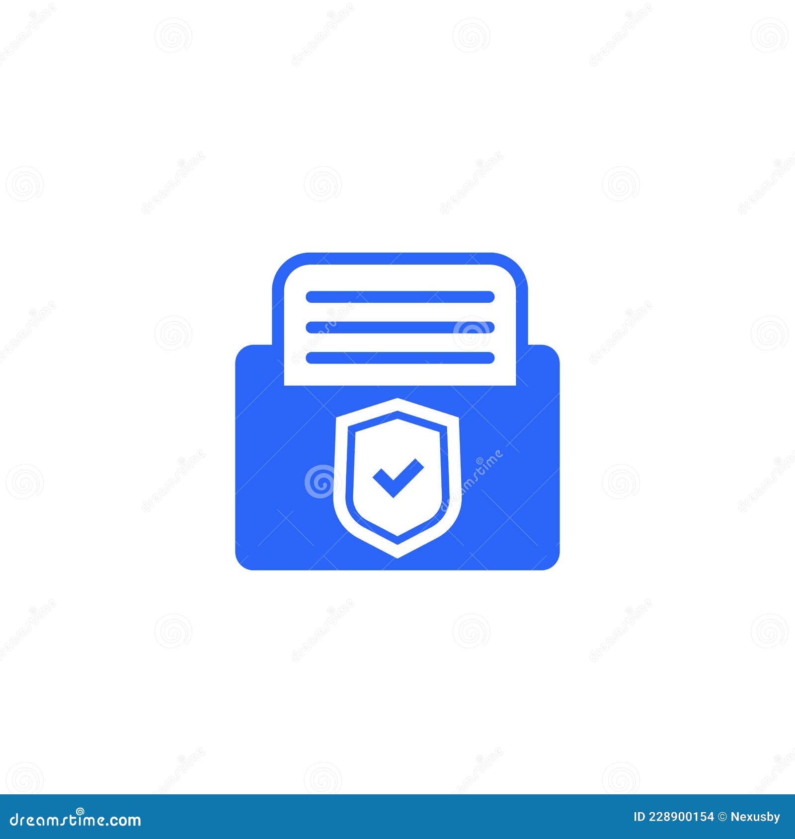 Confidential Folder Icon on White Stock Vector - Illustration of ...