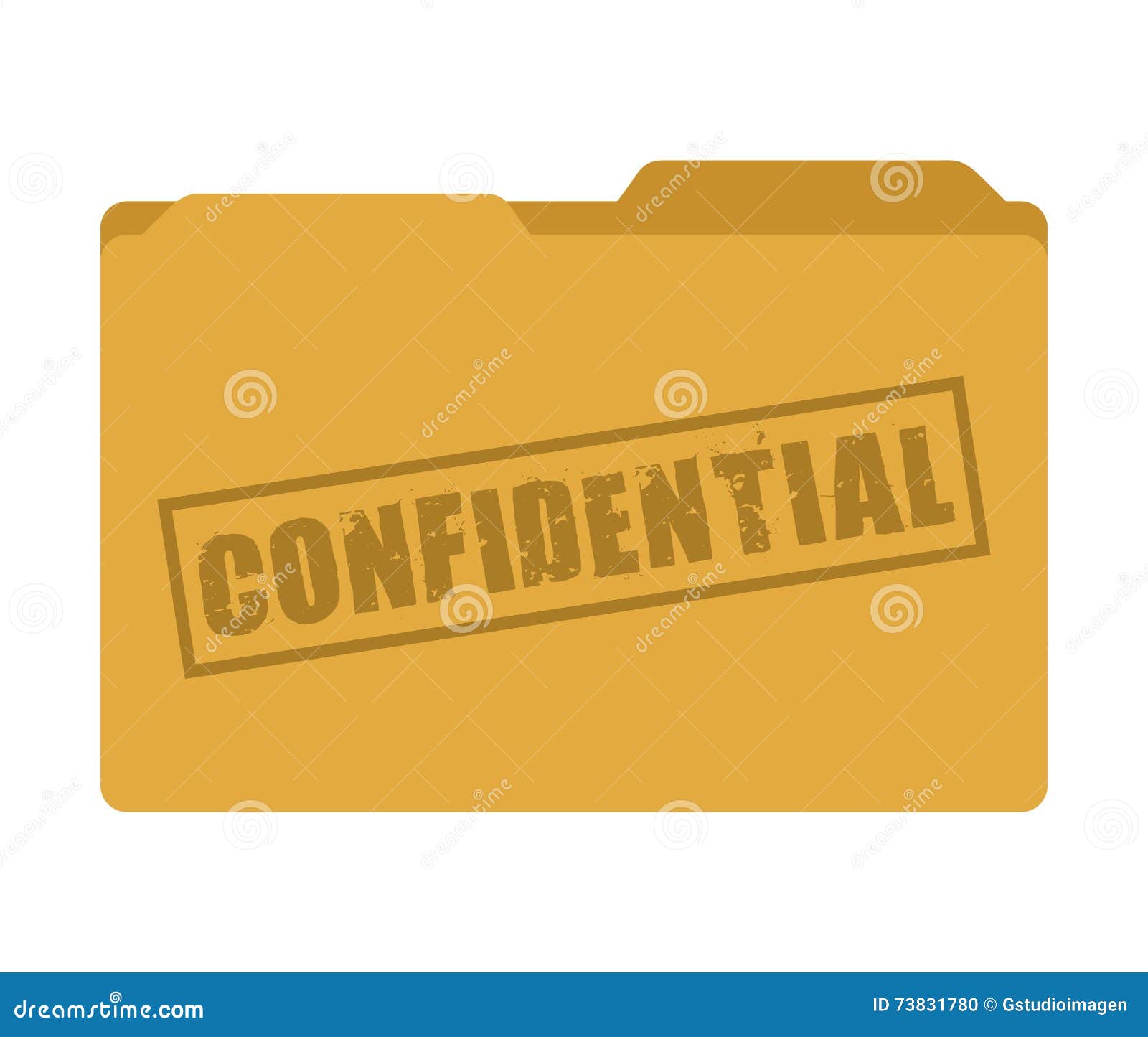 Confidential Folder Isolated Icon Design Stock Illustration ...