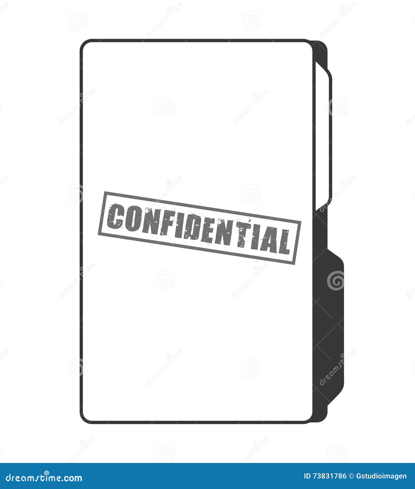 Confidential Folder Isolated Icon Design Stock Illustration ...