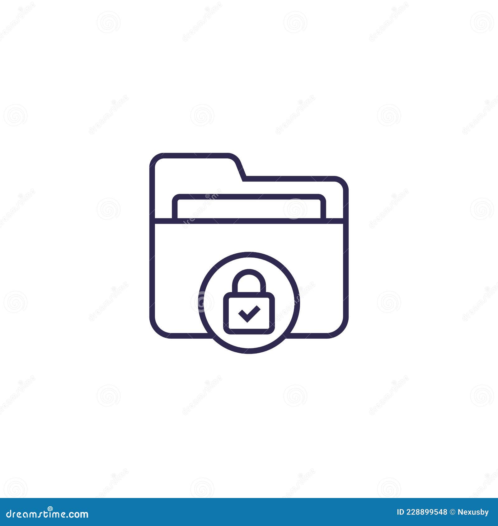 Confidential Folder Icon Over The White Stock Photography ...