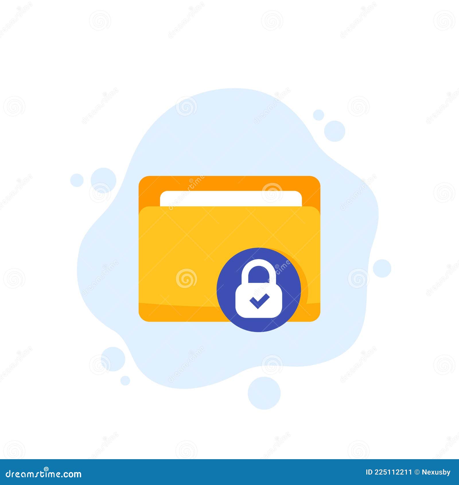 Confidential Folder, Protected Documents Icon Stock Vector ...