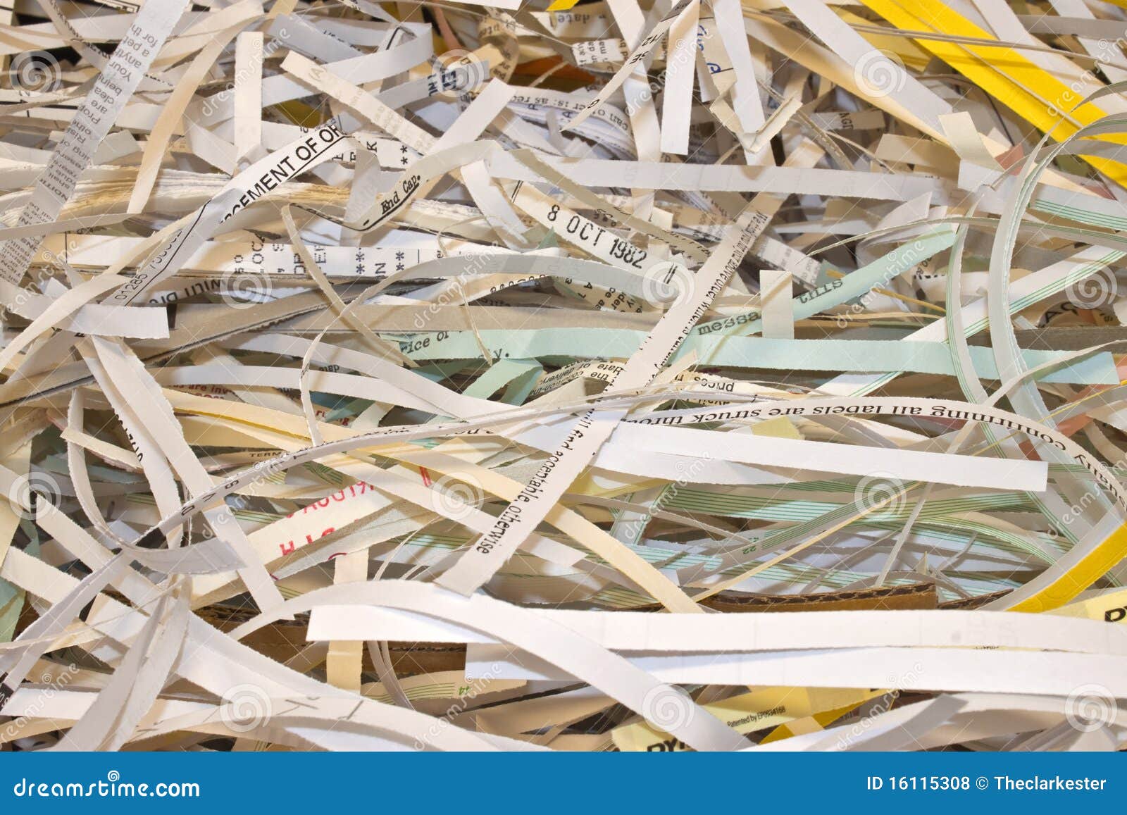 Confidential Paper - Shredded Stock Photo - Image of junk, legal: 16115308