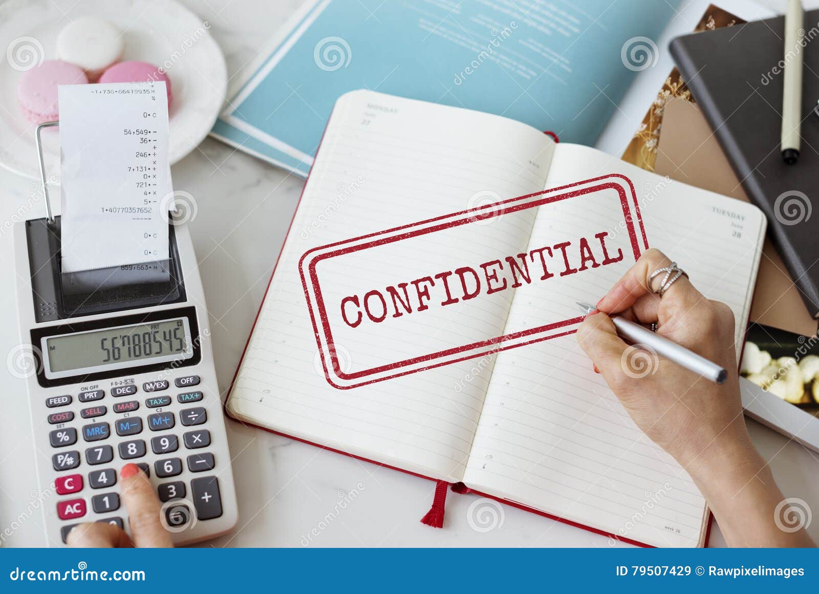 Confidential Personal Privacy Restricted Graphic Concept Stock Image ...